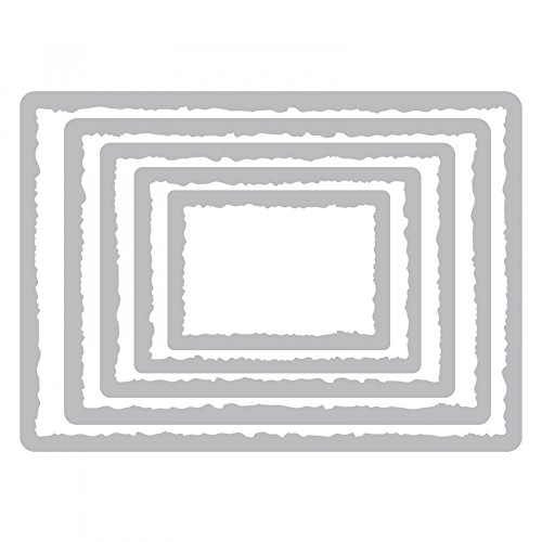 Sizzix, Multi Color, Thinlits Die Set , Stacked Deckle by Tim Holtz, 5 Pack, One Size