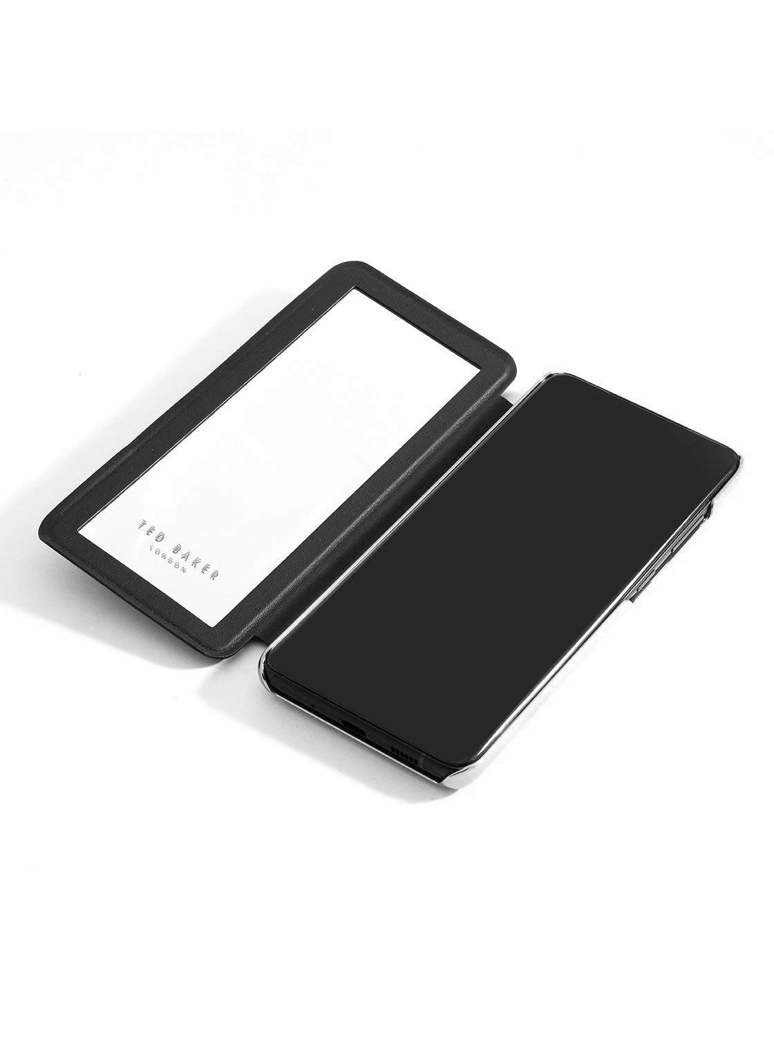 Ted Baker SSABINA Mirror Folio Case for iPhone XR - Sandalwood/Black Silver