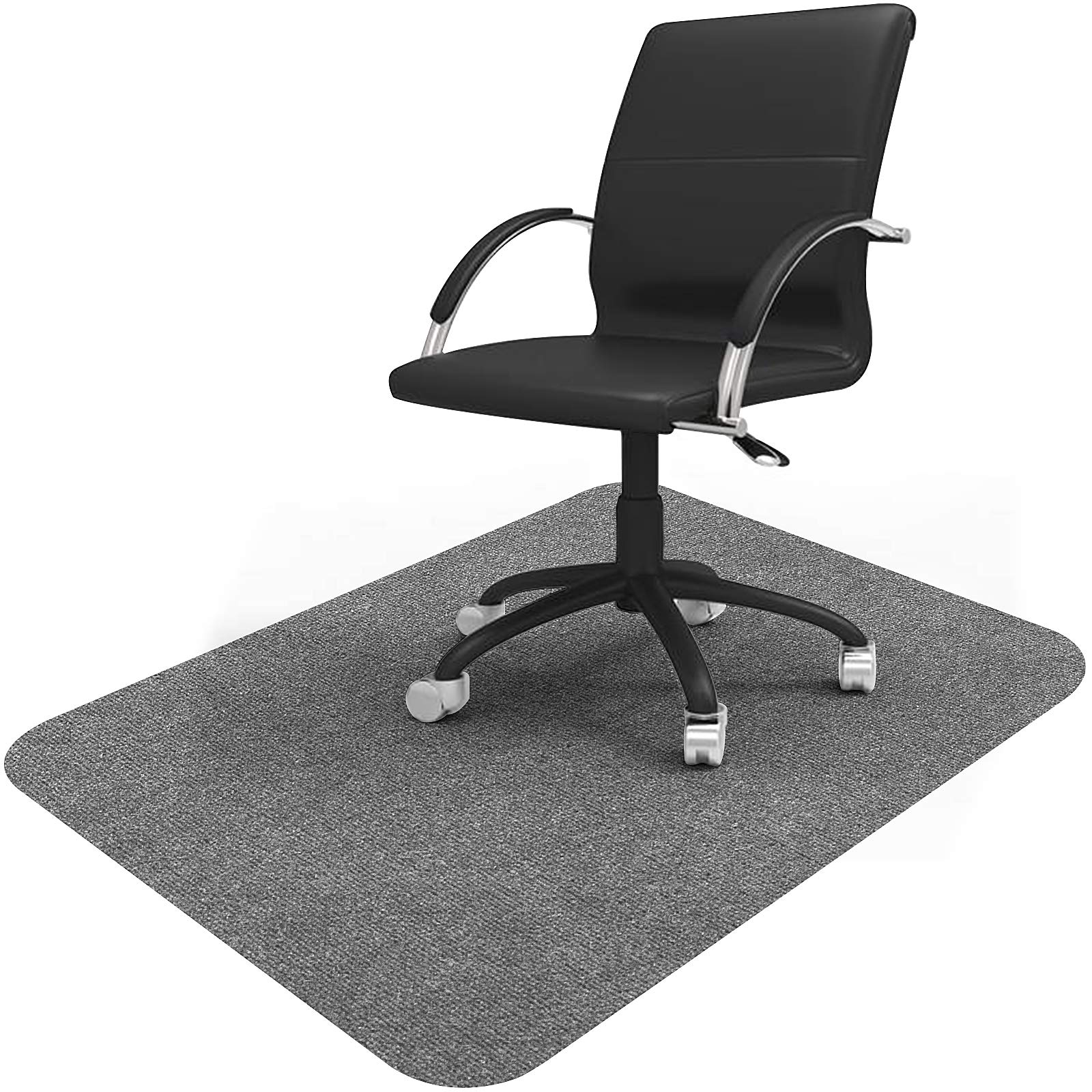 Vicwe Office Chair Mat, 1/6" Thick 48" x 36" Multi-Purpose Low Pile Desk Chair Mat for Hardwood Floor Only, Upgraded Version (Light Gray, 36"x48")