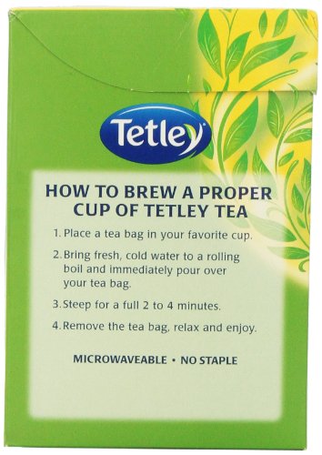 Tetley Green Tea, Honey, 72 Tea Bags