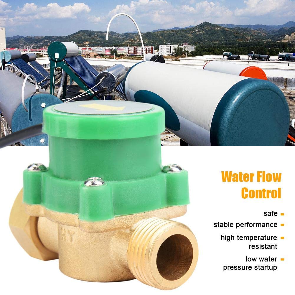 Water Flow Switch,G1/2-G1/2 Thread Water Pump Flow Sensor Electronic Pressure Automatic Control Switch 220V
