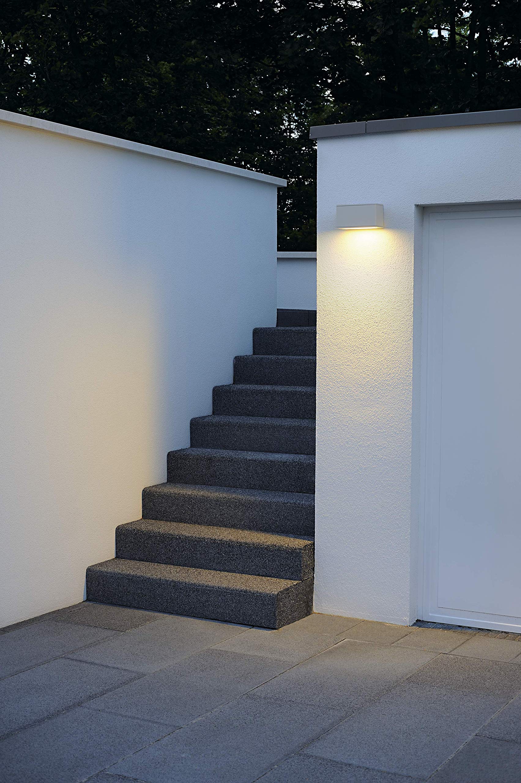 VidaLite Modern Sleek Exterior LED Rectangular Wall Light 3000K 1400 Lumens for Outdoor Home Garden Décor, Architectural Bronze, Modern Sleek LED