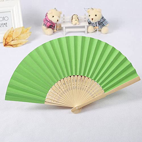 WLABS Folding Fans Chinese Style Fan Pattern Folding Dance Lace Silk Folding Hand Held Flower Fan Art Craf Handheld Folding Fan (Color : E, Size : 21cm)