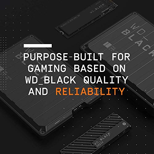 Western Digital 1TB P50 Game Drive SSD - Portable External Solid State Drive, Compatible with Playstation, Xbox, PC, & Mac, Up to 2,000 MB/s - WDBA3S0010BBK-WESN