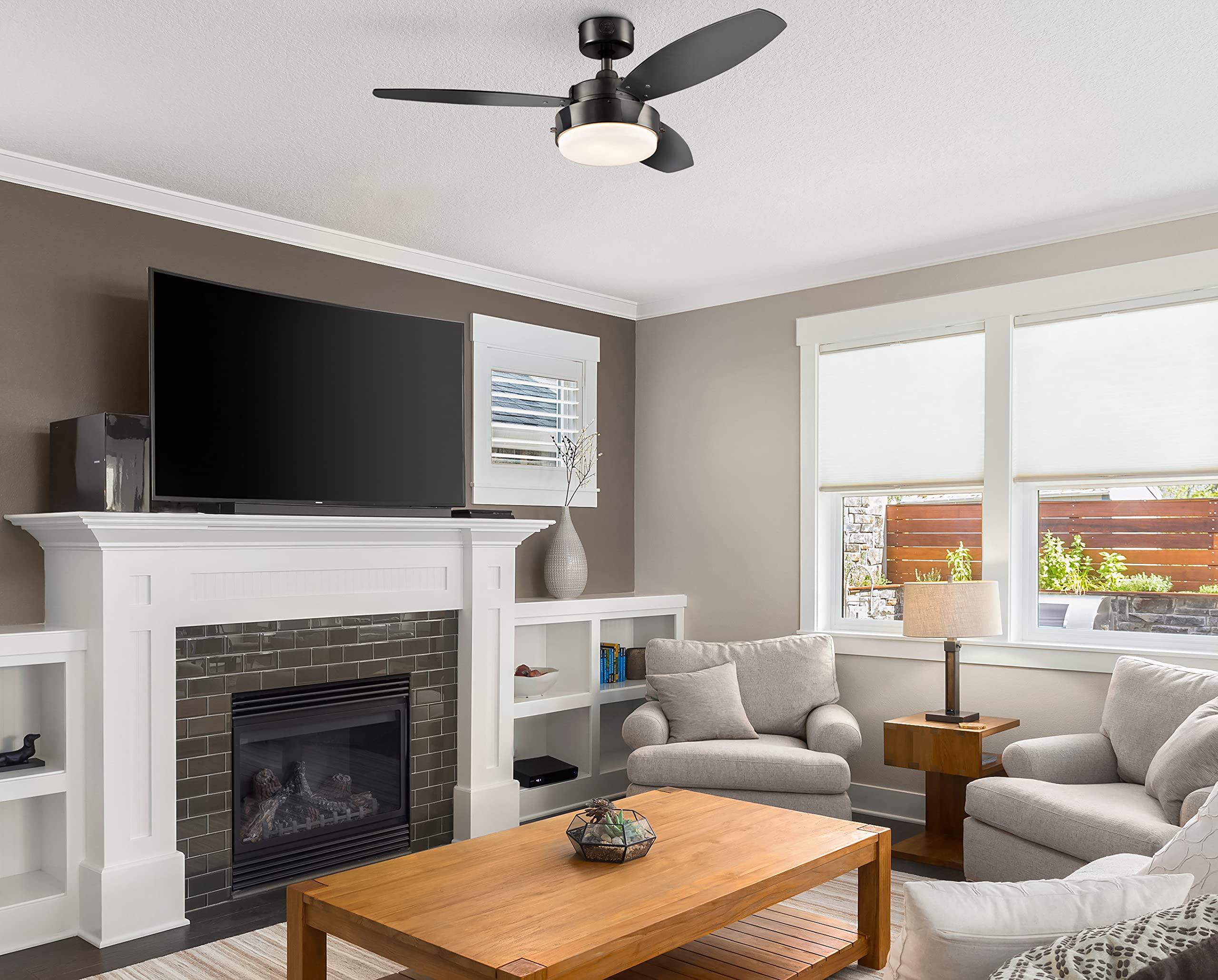 Westinghouse 7221500 Alloy Ceiling Fan, 42 Inch, Gun Metal