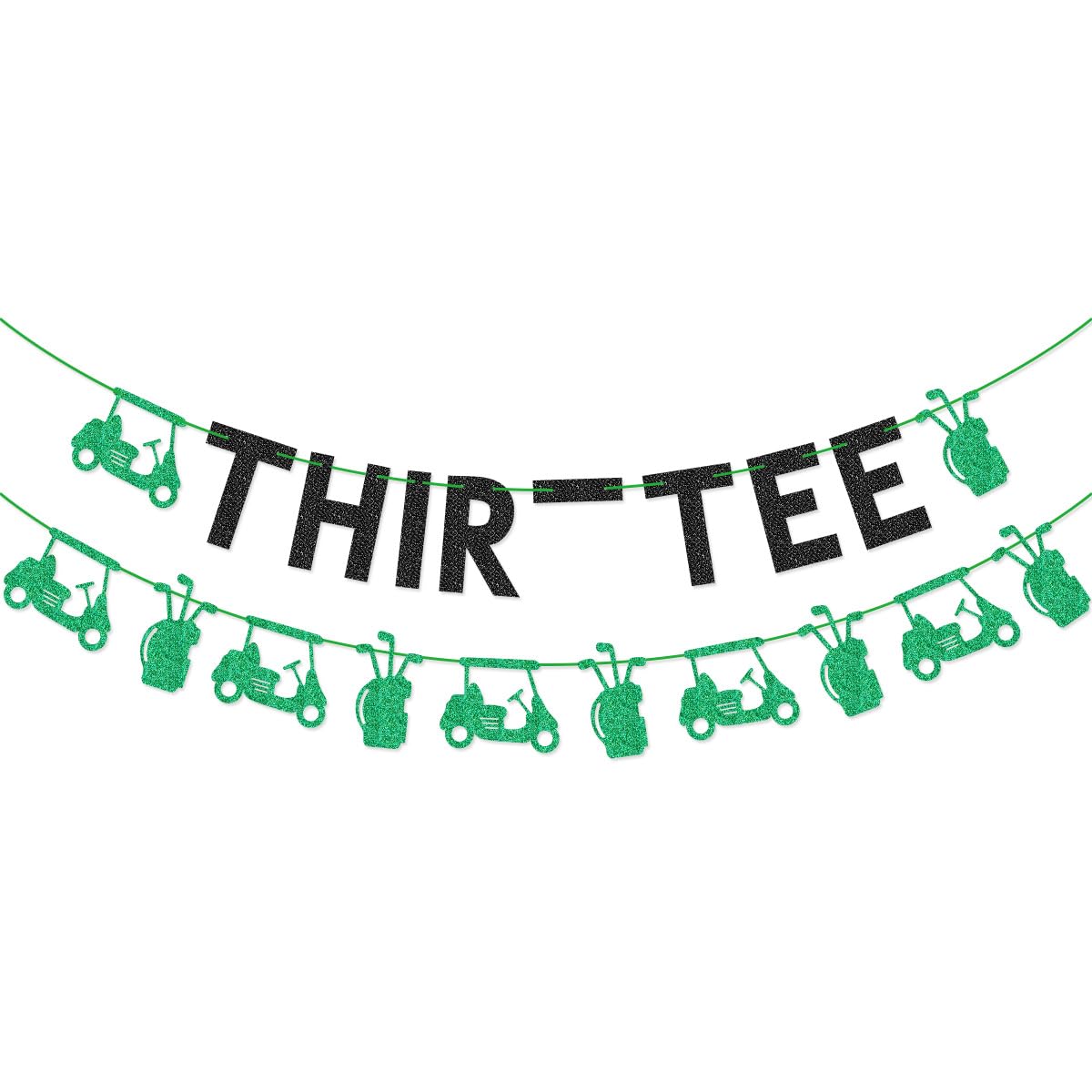 Thir Tee Golf 30th Birthday Banner Let's Partee Banner for Golf 30th Birthday Party Decorations