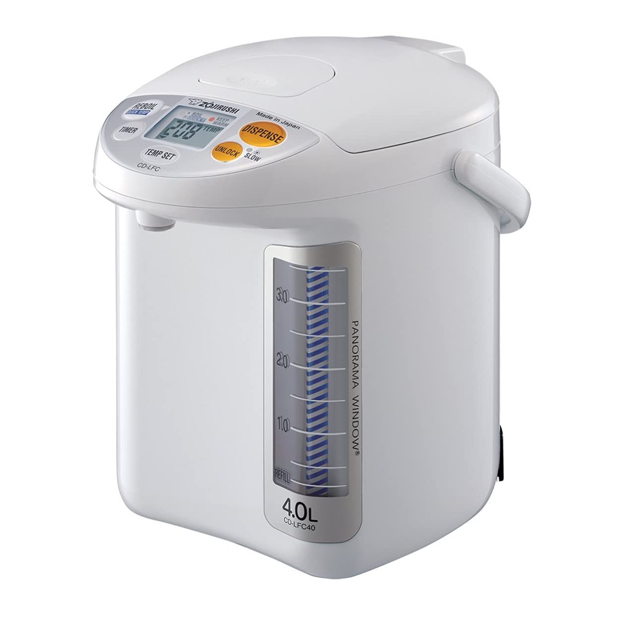 Zojirushi CD-LFC40 Micom Water Boiler and Warmer (135 oz, White) with Primula Hamilton 12 oz Tumbler and Tea Infuser Bundle (3 Items)