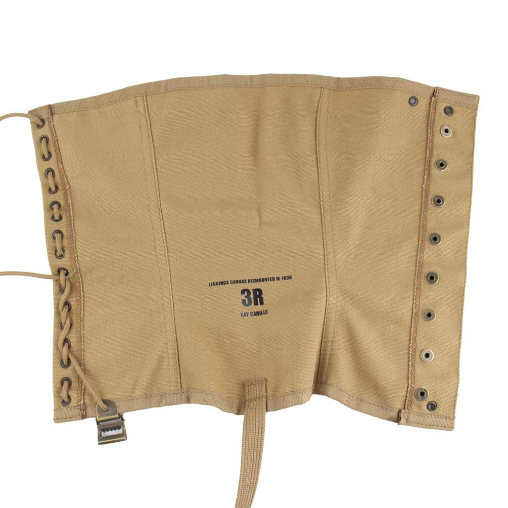 SMONT WW2 US. M1936 Gaiters Leggings Repro WWII Soldier Canvas Puttee for Hiking Climbing Khaki