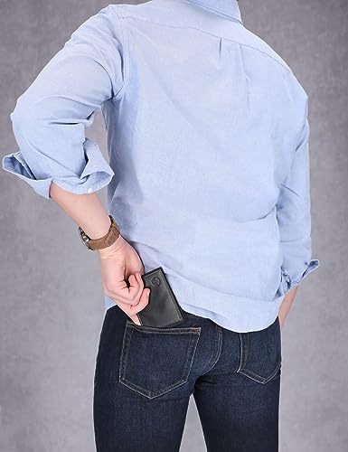 Timberland mens Blix Slimfold Leather Wallet, Black, One Size
