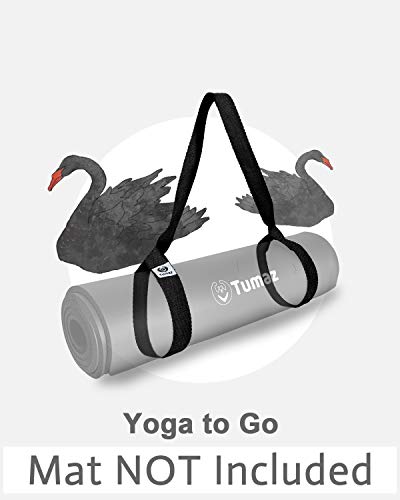 Tumaz Yoga Mat Strap [MAT NOT Included] (2 Sizes) with Extra Thick & Comfy Delicate Texture, Adjustable Yoga Mat Carrier