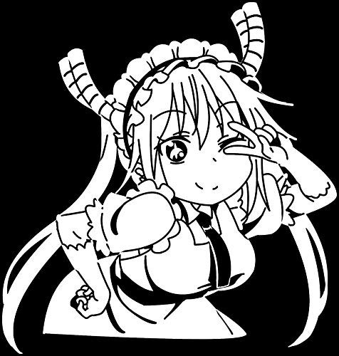 VICKJES Dragon Maid - Tohru Anime Decal Sticker for Car/Truck/Laptop (5.5" x 5.2")+ C