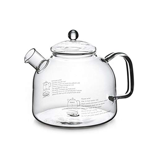 ZNZN Glass Kettle Clear Camping Kettle Creative Portable Ultra Light Kettle Teapot Coffee Maker Quick Boiling (1.75L (59.1oz) Multifunctional Water Kettle