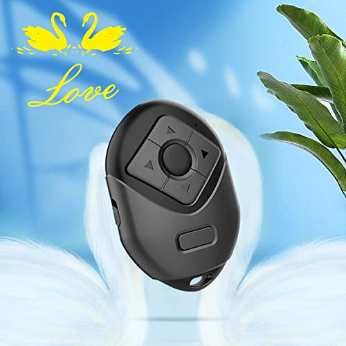 TIK TOK Bluetooth Remote Control,Kindle App Bluetooth Scrolling Page Turner for iPhone iPad Android, Camera Shutter Remote Control, 6 Buttons Support Tiktok Video Recording/Play/Pause/Give a Like