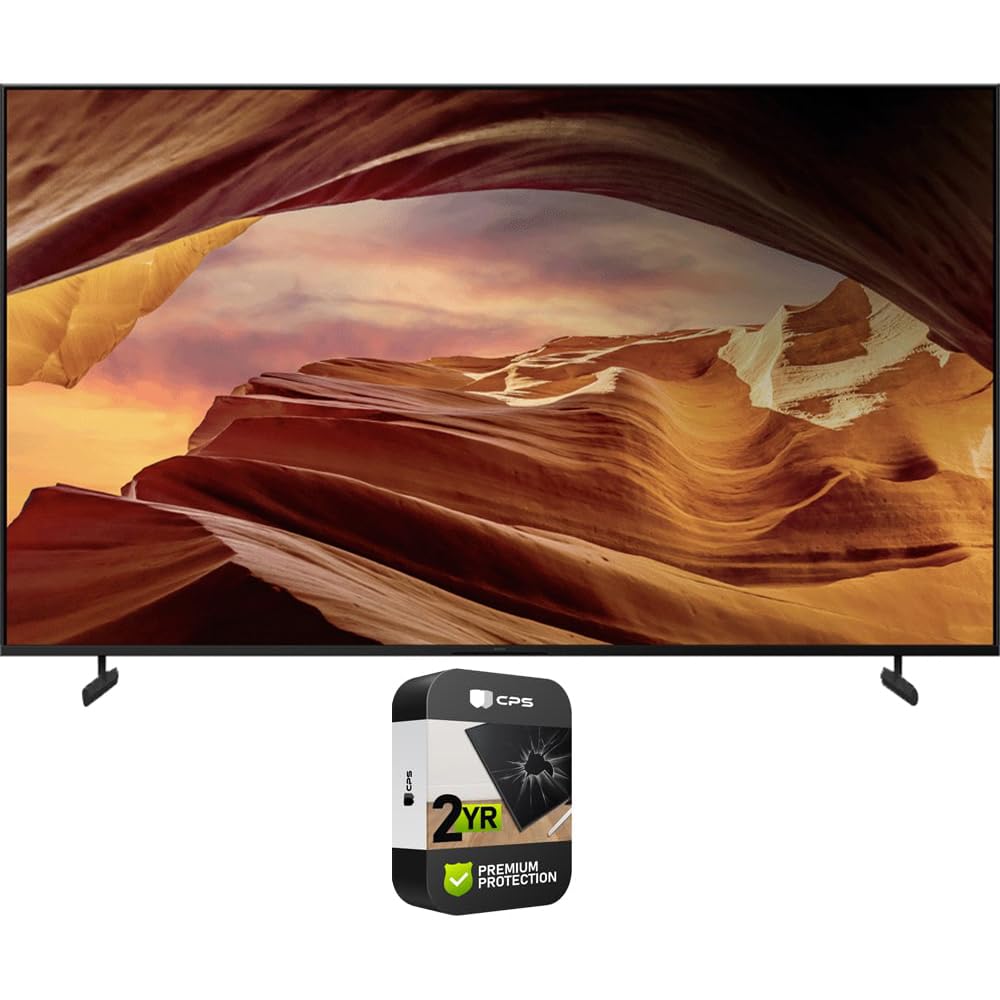 Sony KD50X77L X77L 50 Inch 4K HDR LED Smart TV with Google TV 2023 Bundle with 2 YR CPS Enhanced Protection Pack