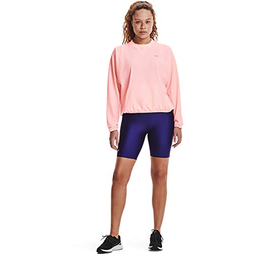 Under Armour Womens HeatGear Armour Bike Shorts , Regal (415)/Metallic Silver , Small
