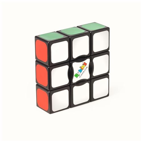 Rubikβs Edge, 3x3x1 Rubikβs Cube for Beginners Single Layer Puzzle Retro Educational Brain Teaser Travel Fidget Toy for Adults & Kids Ages 8+
