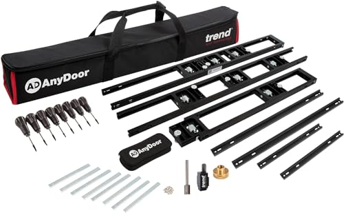 Trend Door Installation Kit, Includes The Trend 9ft AnyDoor Jig, Foot-Operated Door Lifter, Door Stand, Professional Router Bit & 5 x Dust Masks, U*H/JIG/D/B1