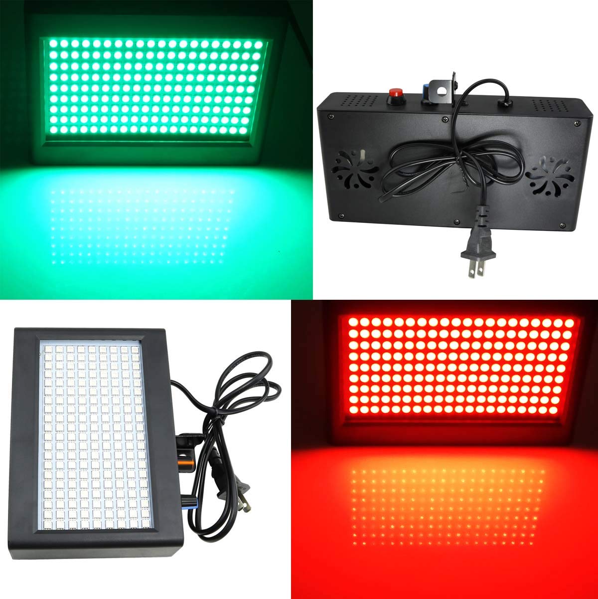 Strobe Lights, AZIMOM Mini 35W 180 LED Sound Activated Stage Lights for Party RGB Super Bright Flash Auto Speed Adjustable Halloween Bar Wedding KTV Concert Disco DJ Stage Lighting