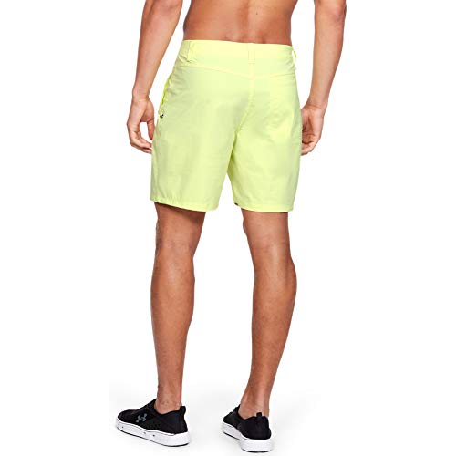 Under Armour Men's Fish Hunter 8-inch Shorts, Neo Yellow (730)/Pitch Gray, 44