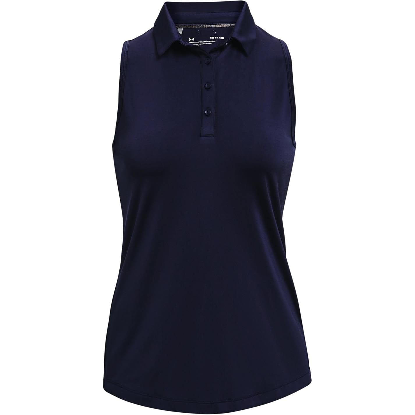 Under Armour Zinger Sleeveless Golf Polo, Midnight Navy (410)/Midnight Navy, Medium