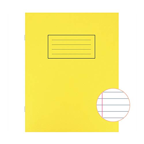 SILVINE 9X7 EXER BOOKS FEINT MARGIN YLW