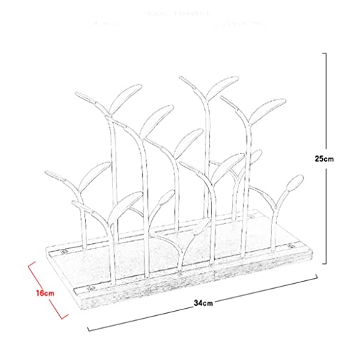 WENLII Iron Small Sapling Wine Rack Metal freestanding Kitchen Storage Rack Wine Cabinet Wine Rack