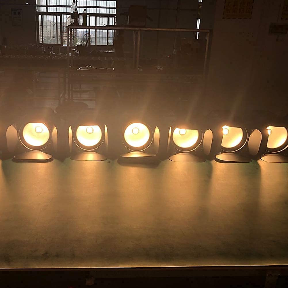 V-Show 200W Stage COB Par Light - Studio Lights Warm White DMX with Dimmable for Camera Photo Church Theater