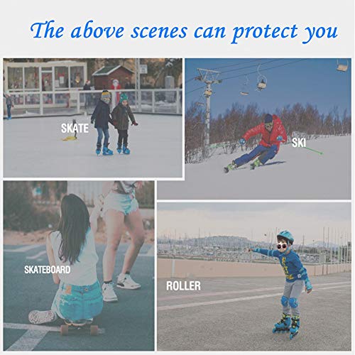 WENMOS Children Protective Butt Hip Pad Protective Gear Kids Padded Shorts Pants for Ski Skate Snowboard Roller Skating (Red Hip pad)