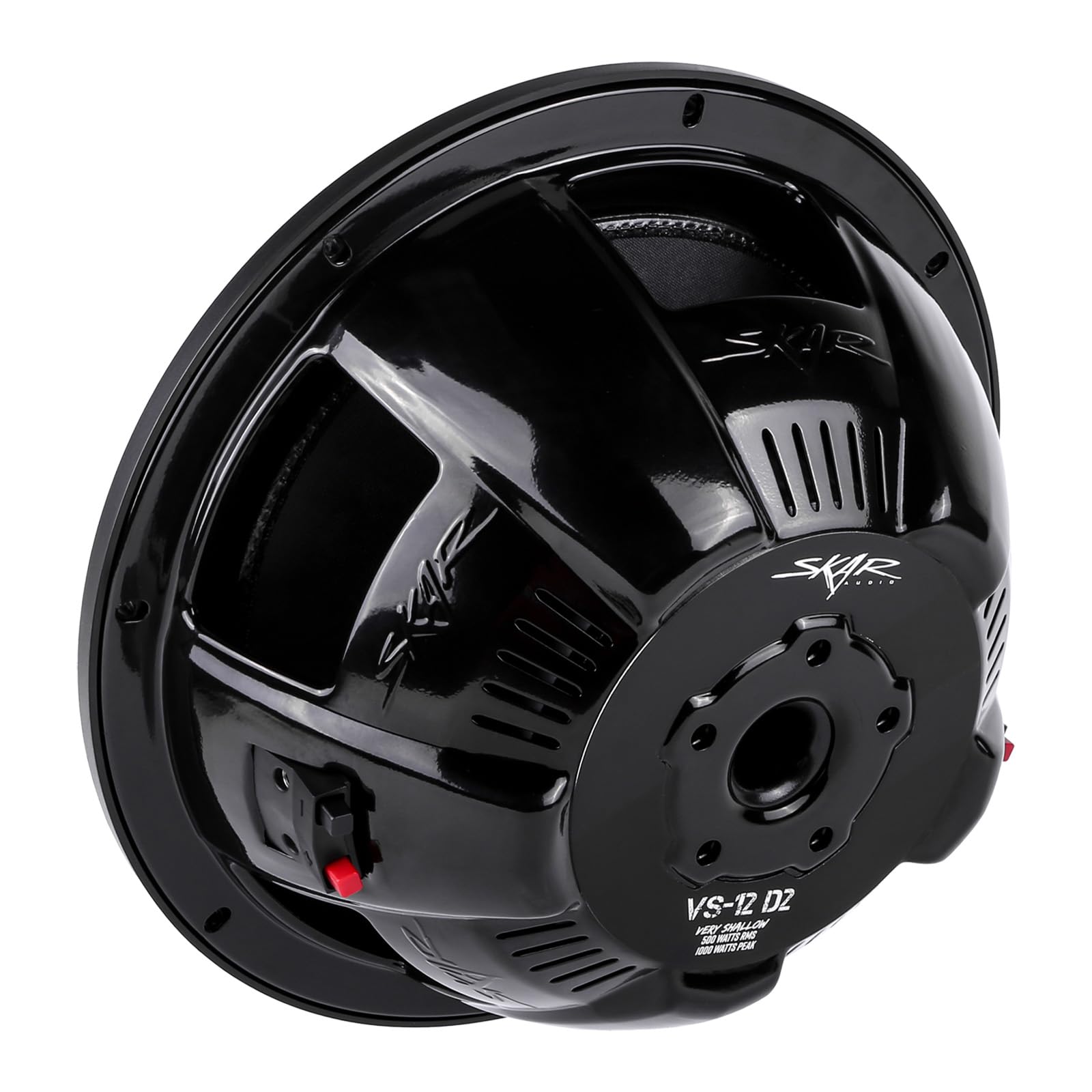 Skar Audio VS-12 D2 12" 1000W Max Power Dual 2 Ohm Shallow Mount Car Subwoofer