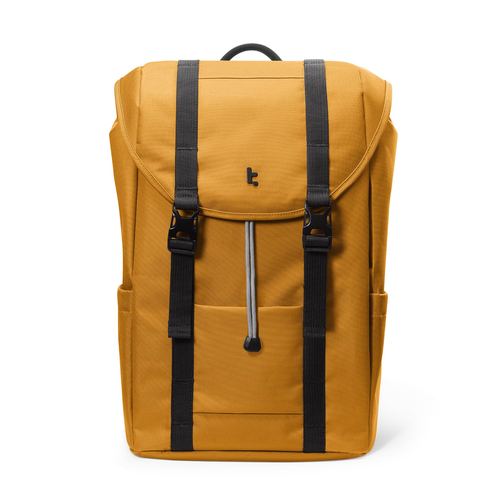 tomtoc Flap Laptop Backpack, Lightweight, Water-Resistant Travel Casual Daypack, Slim Durable Work-pack Rucksack for 13-16 Inch MacBook Laptop, Large Capacity, 17L, Yellow