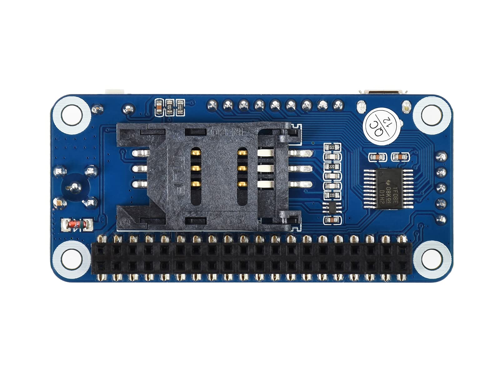 Waveshare GSM/GPRS HAT for Raspberry Pi 2B/3B/3B+/Zero/Zero W/Jetson Nano Based on SIM800C Support SMS Data Transfer ect