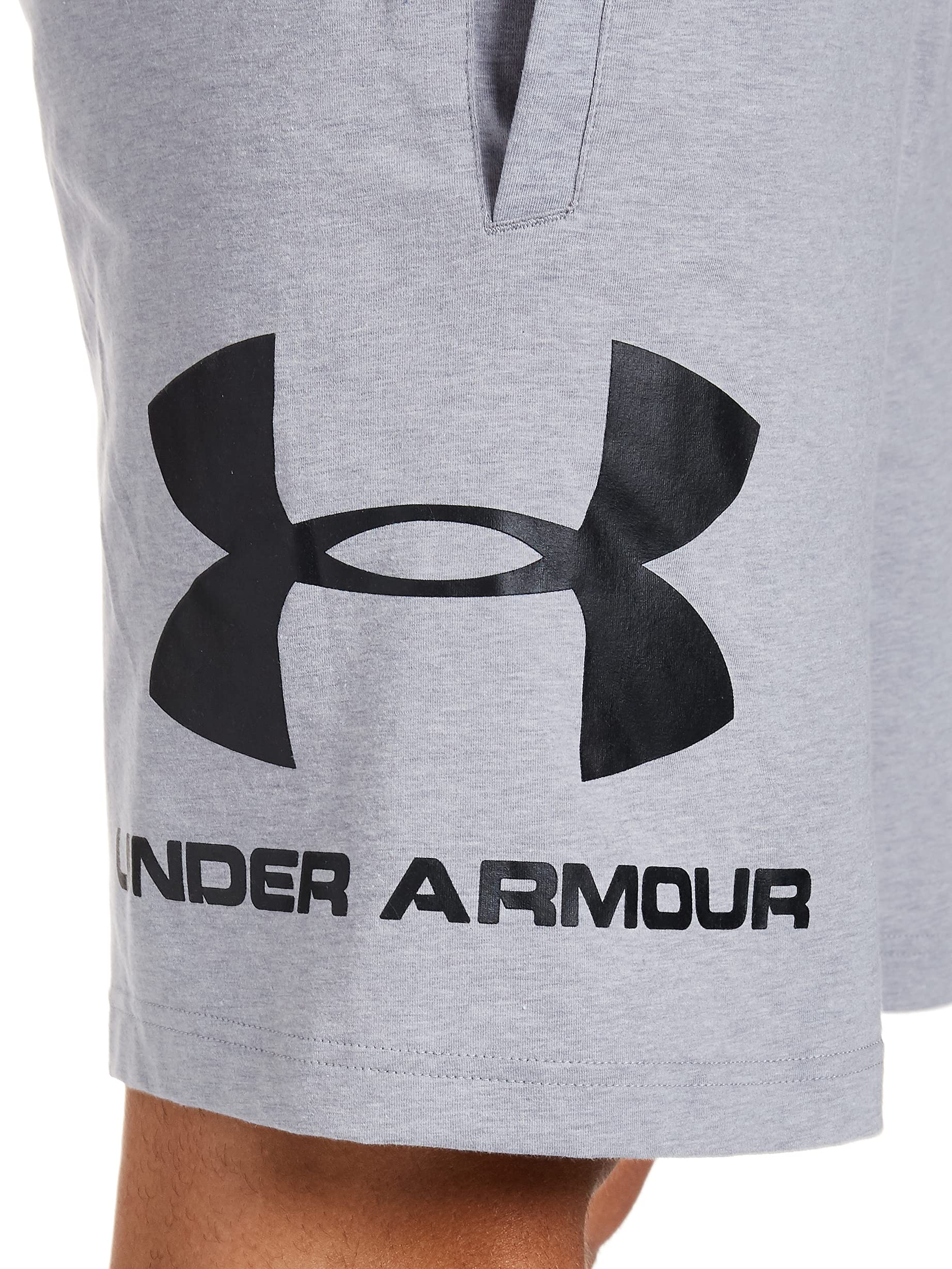 Under Armour UA Sportstyle Cotton Graphic SM STEEL LIGHT HEATHER