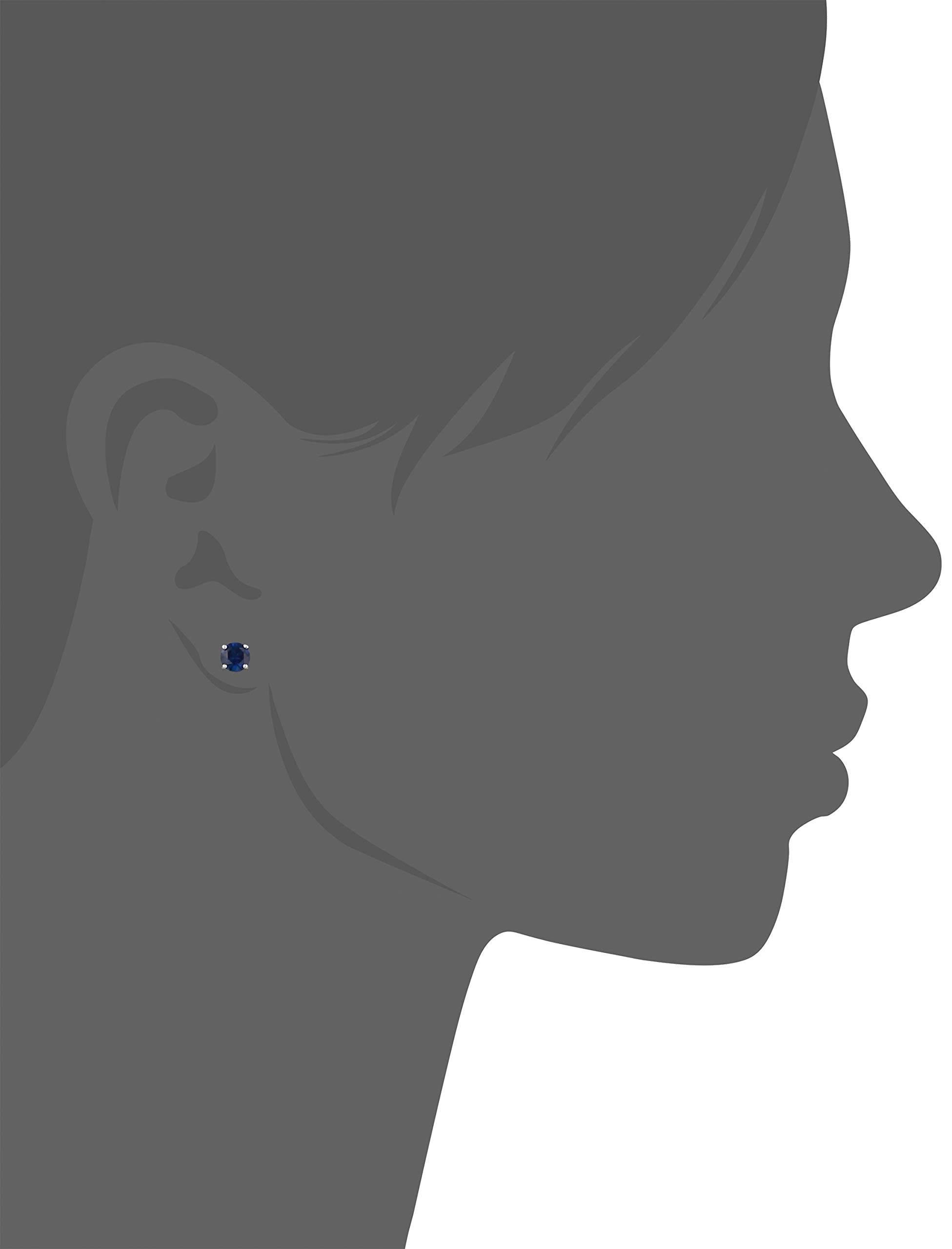 Swarovski Attract Round Nano Dark Sapphire Pierced Earrings Nano Dark Sapphire Blue One Size