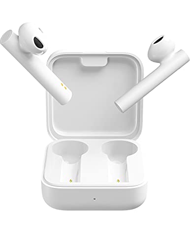 Xiaomi Mi True Wireless Earphones 2 Basic Wireless Bluetooth Headphones, Touch Control Earphone, Bluetooth 5.0, Stereo, Dual Microphone Call Noise Reduction, White