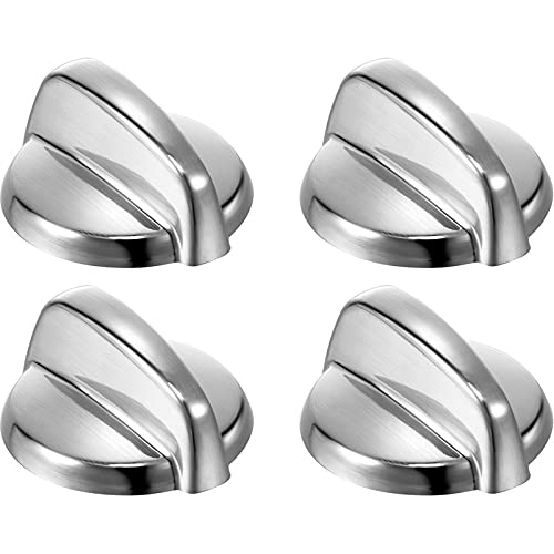 WB03T10284 Knobs Plastic Burner Control Knobs Compatible with General Electric GE Range/ Stove/ Oven Knob Replace for AP4346312 PS2321076 (4 Pack)