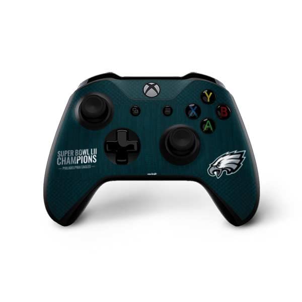 Skinit Decal Gaming Skin Compatible with Xbox One X Bundle - Officially Licensed NFL Philadelphia Eagles Super Bowl LII Champions Design