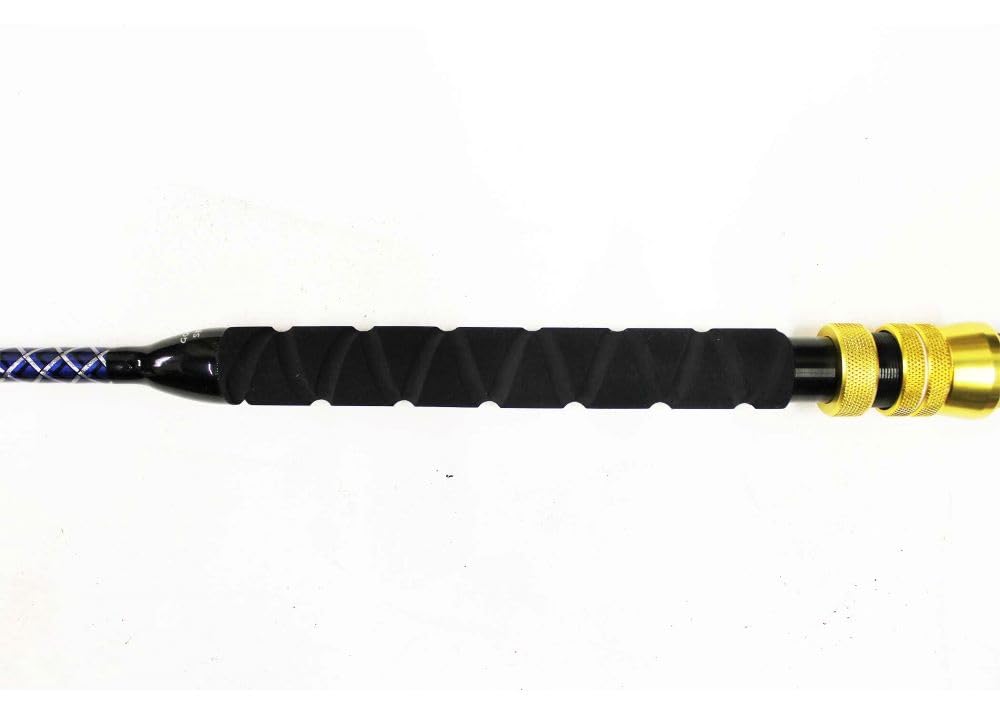 Xcaliber Marine Pair (2) Goliath Series 50-80lb Saltwater Trolling Rod (Blue & Silver)