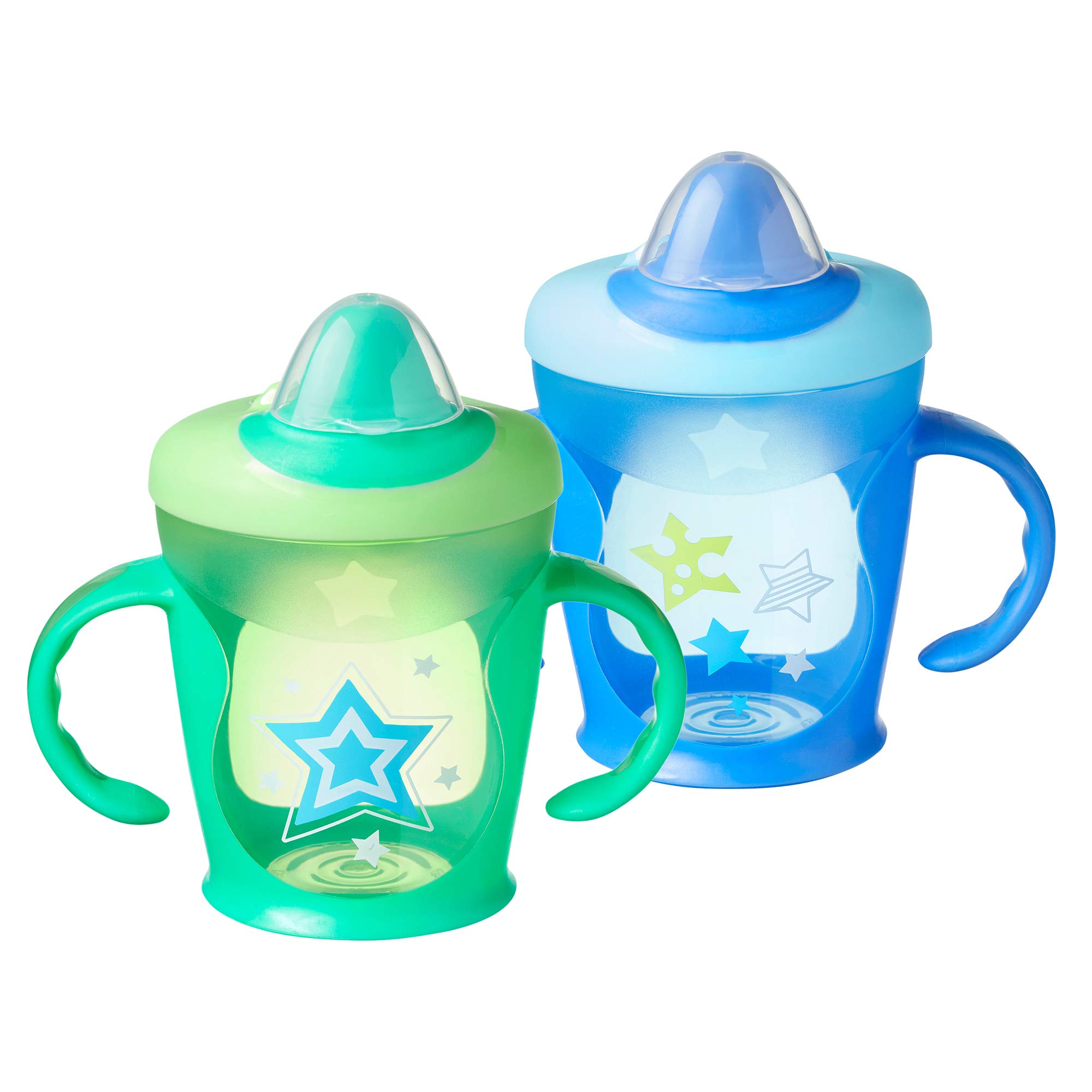 Tommee Tippee Hold Tight Trainer Sippy Cup, 7+ Months β 2 Count (Colors & Designs Vary)