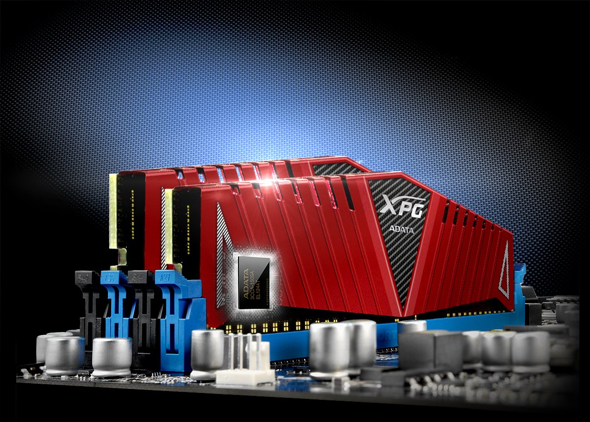 XPG Z1 DDR4 3200MHz (PC4 25600) 32GB (2x16GB) CL16-20-20 288-Pin Memory Modules Kit, Red (AX4U3200716G16A-DRZ1)