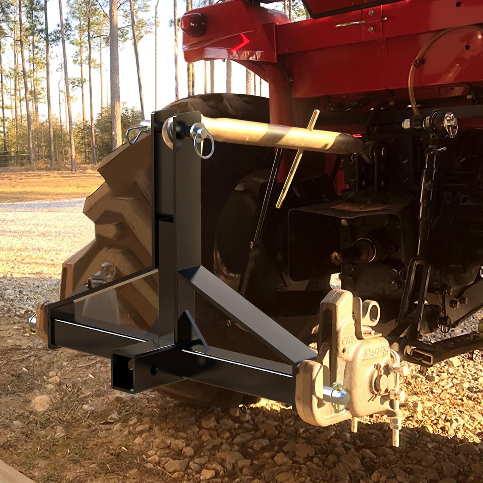 Sulythw 3 Point Hitch 2β Receiver Quick Hitch Compatible, Tractor Mover Drawbar Hitch, 3 Pt Quick Hitch Farm Equipment and Subcompact Trailer Hitch for Tractor Standard Category 1