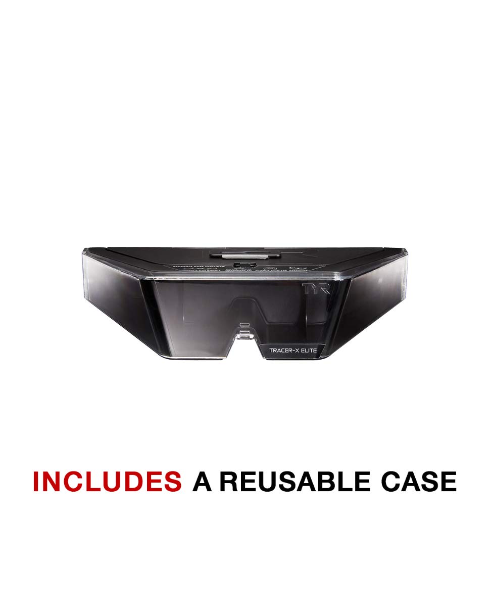 TYR Unisex Tracer X Elite Mirrored Race Goggle, Silver/Red, One Size