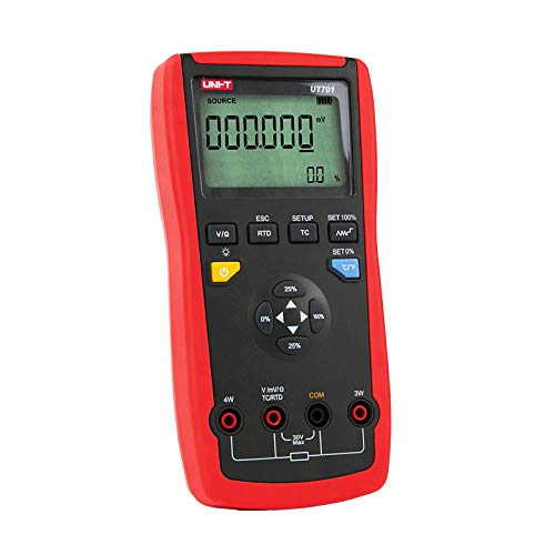 UNI-T Handheld Single Function Temperature Calibrator UT701 Thermocouple Calibrator Type J/K/T/E/R/S/B/N/Wre RTDs C mV Resistance