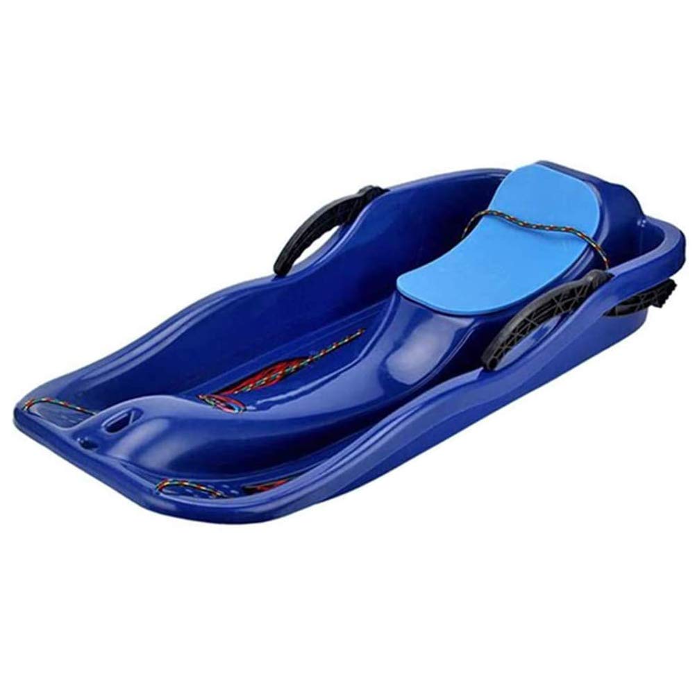 Yimeezuyu Snow Sled Kids Toboggan Downhill Pull Sled Sand Grass Skiing Snowboard Boat Sleigh for Unisex Kids Adults