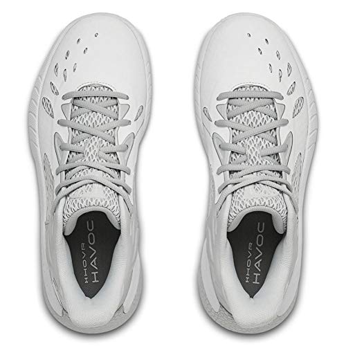 Under Armour Unisex HOVR Havoc 3 Basketball Shoe, White (102)/Halo Gray, 9 US Men