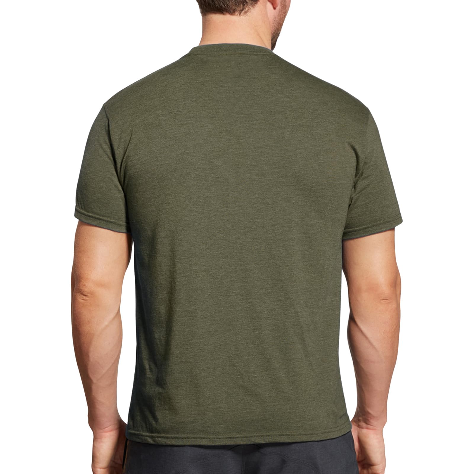 VIKTOS Men's Tack Tee with Screen-Printed Graphic | Lightweight Breathable Soft Comfortable Casual Short Sleeve T-Shirt, Navy Heather, Size: L