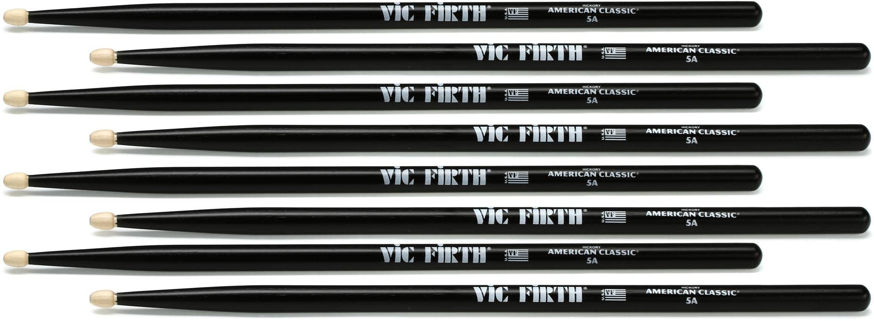 Vic Firth Buy 3 Pairs of Black Drumsticks Get 1 Free 5A
