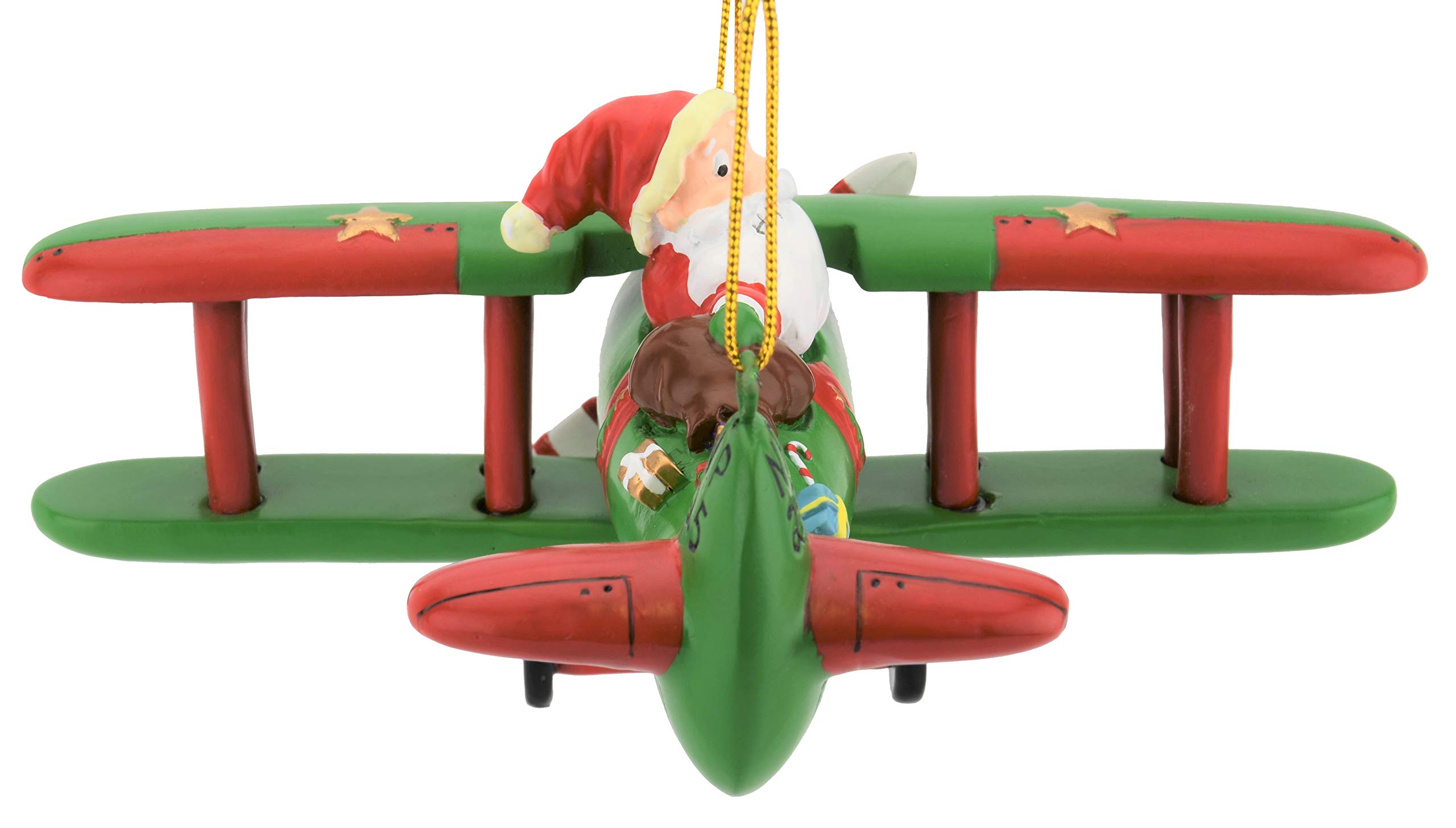 Tree Buddees Large Funny Aviator Santa Flying Plane Losing Presents Christmas Ornaments