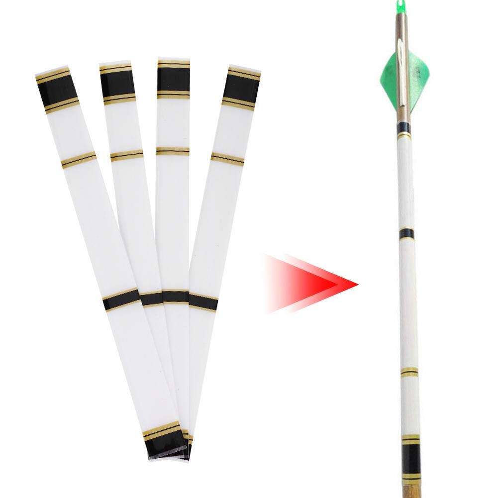 Tihebeyan Archery Arrow Wraps,15 Pcs Universal Heat Shrinkable Adhesive Arrow Wraps Sticker,Arrow Shaft Hunting Accessory