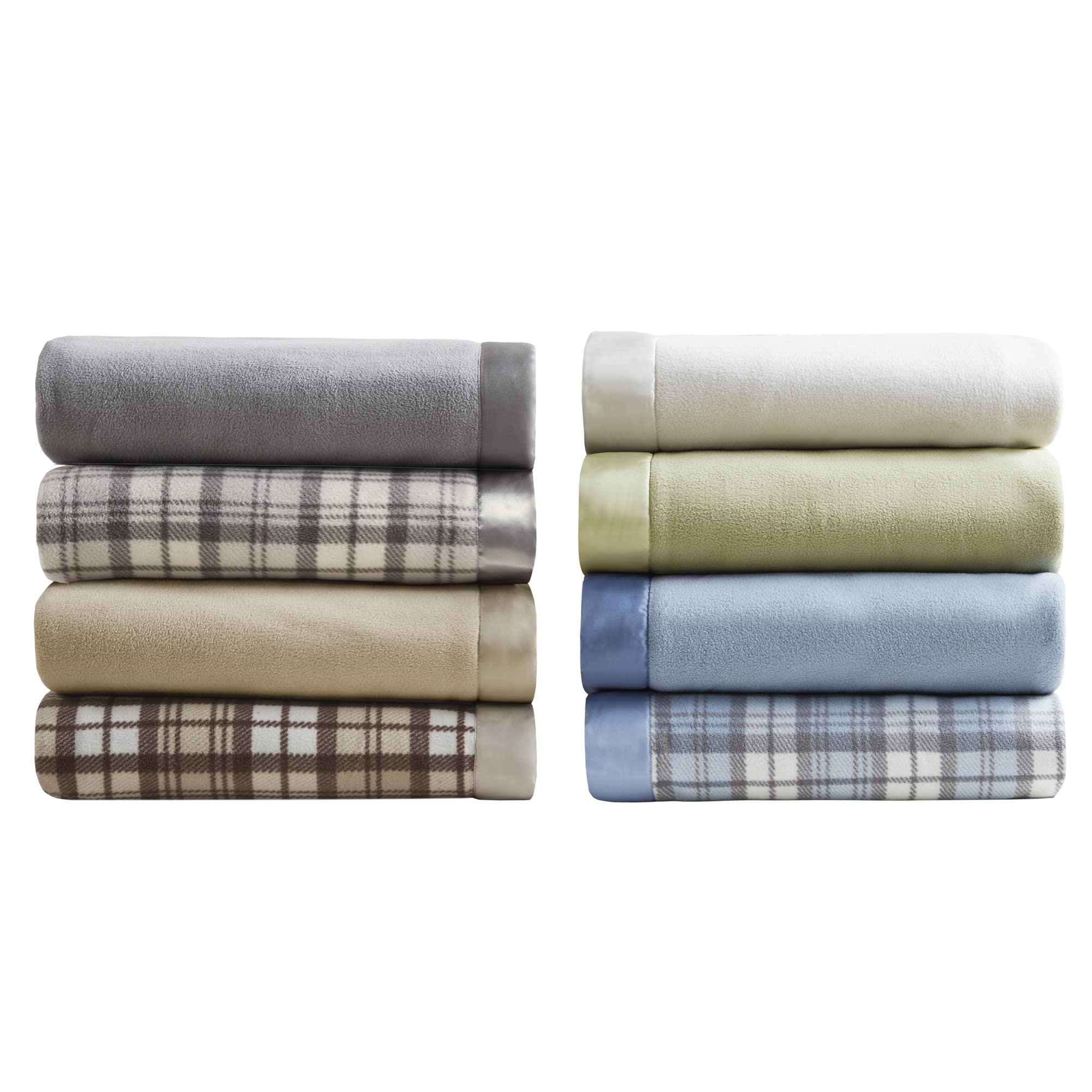 Sleep Philosophy True North Micro Fleece Luxury Premium Soft Cozy Mircofleece Blanket for Bed, Couch or Sofa, Full/Queen, Grey