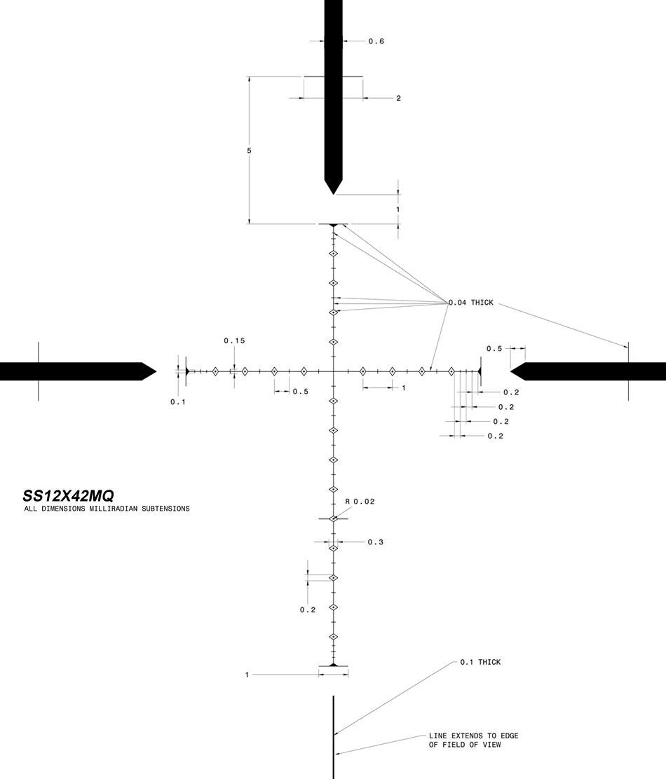 SWFA SS 12x42 Tactical 30mm Riflescope
